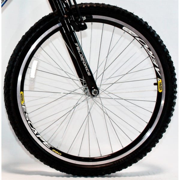 Bicicleta Aro 24 MTB 18V Full Suspension Max 240 Azul | MadeiraMadeira