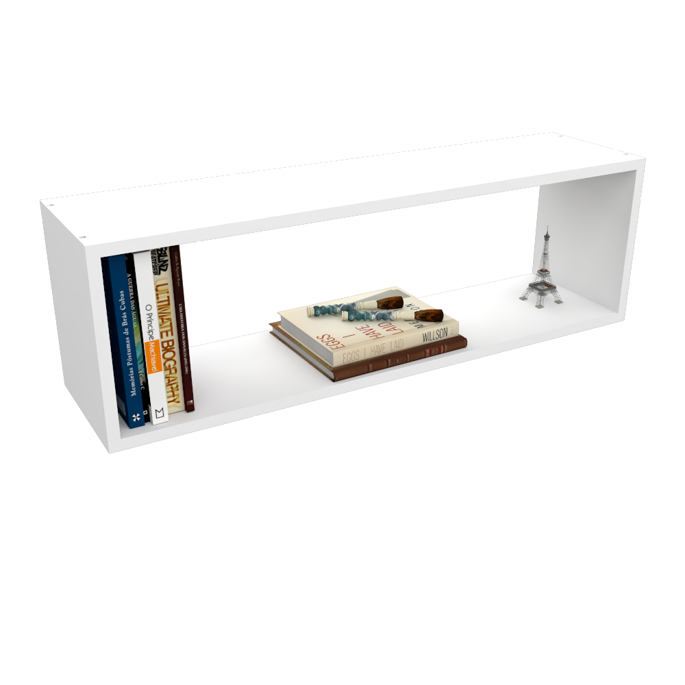 NICHO RETANGULAR M8.2020.B 100% MDF (ORGANIZA, DECORA) MUNDI MOVEIS ...