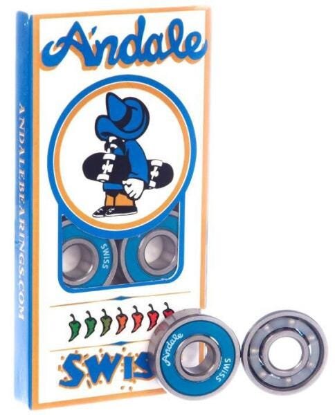 Rolamento Ándale Swiss 8 Unidades Para Skate E Patins | MadeiraMadeira