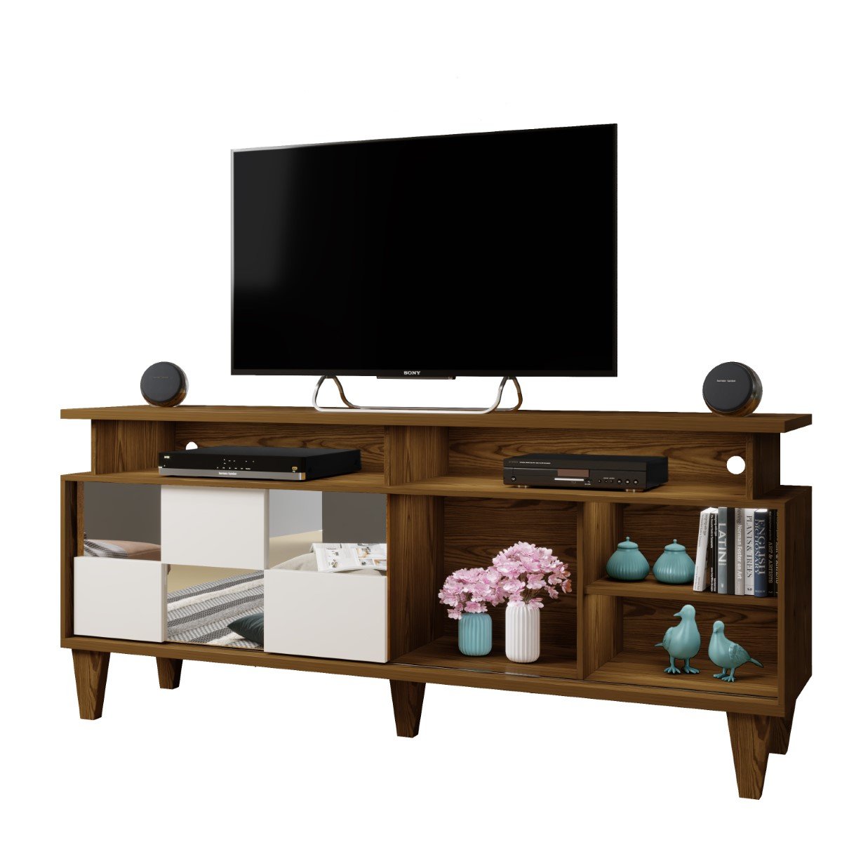 Rack para TV até 65 Polegadas Eros Mavaular Canion/Off | MadeiraMadeira