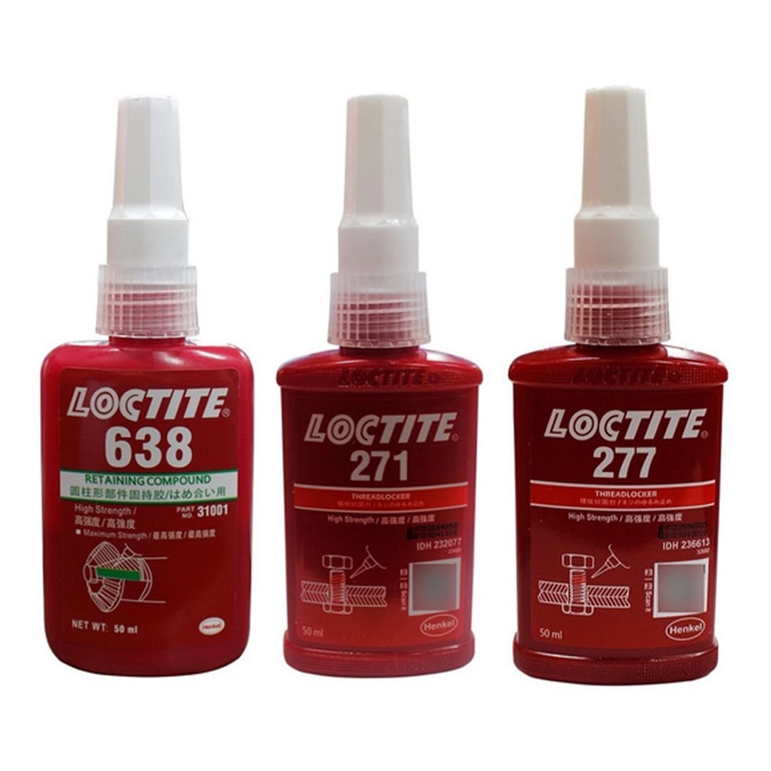 Kit Cola Loctite 638 + 271 + 277 Trava Rosca/ Fixa Rolamento ...