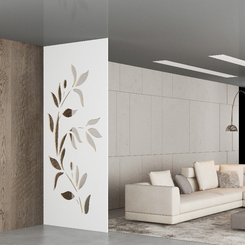 Painel Vazado Divisória MDF Malibu Branco Decore Painéis e Divisórias 0 ...