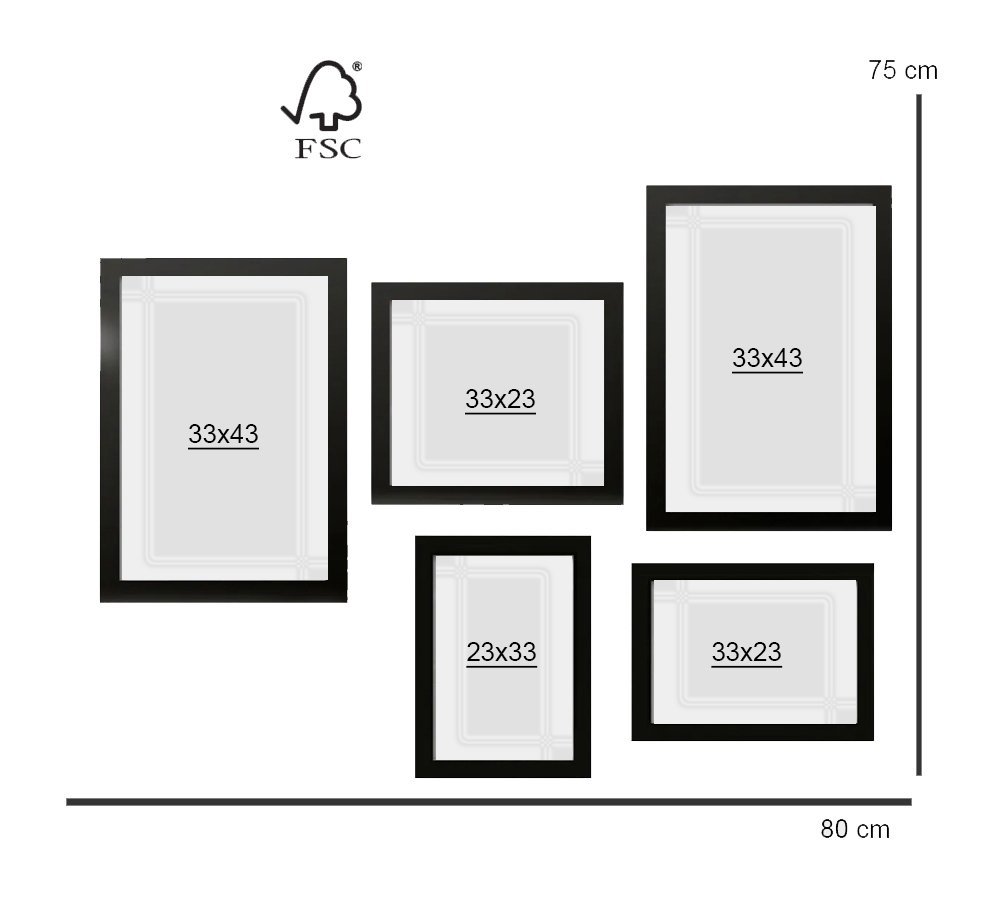 Combo Quadros Decorativos Com Moldura Borboleta Channel | MadeiraMadeira