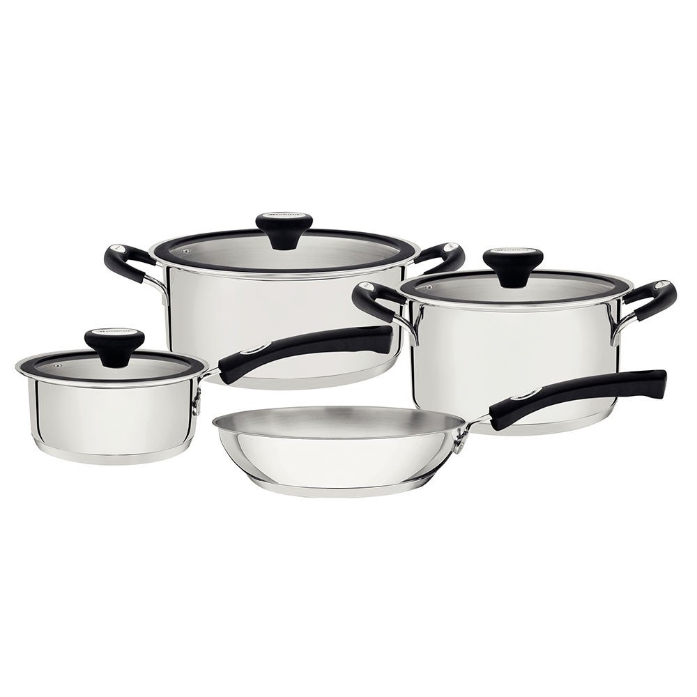 Jogo de Panelas Solar Silicone em Aço Inox 4 Peças Tramontina ...
