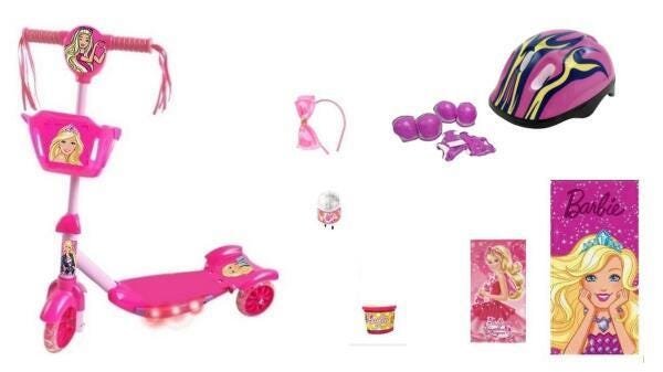 Patinete Da Barbie Com 7 Itens | MadeiraMadeira