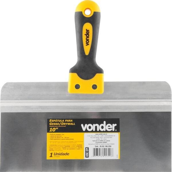 Espatula Para Gesso Drywall 10" - Vonder | MadeiraMadeira