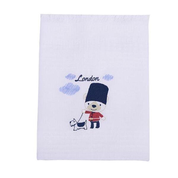 Manta Franja para Bebê 100% Algodão Azul Marinho 90x1,08cm | MadeiraMadeira