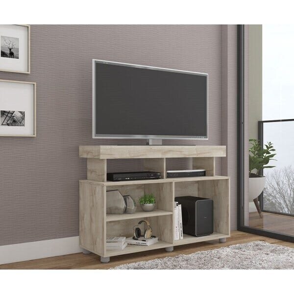 Rack para TV até 32 Polegadas Slim Rustico Permobili | MadeiraMadeira