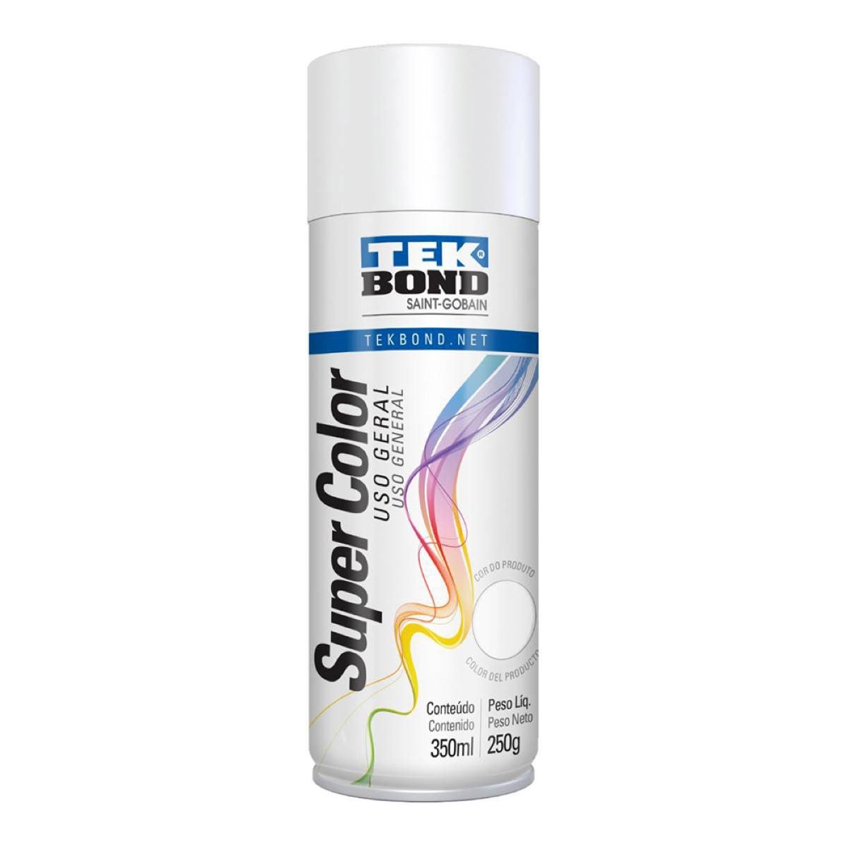 Tinta Spray Super Color Tekbond 350ml Uso Geral Várias Cores ...