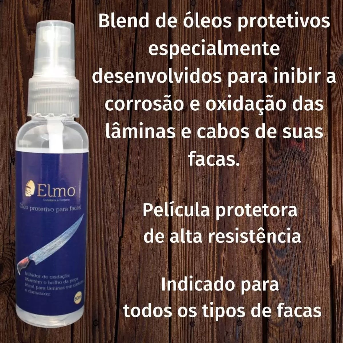 Óleo Protetor para Facas Spray 60ml Brilho Proteção e Renovação para ...