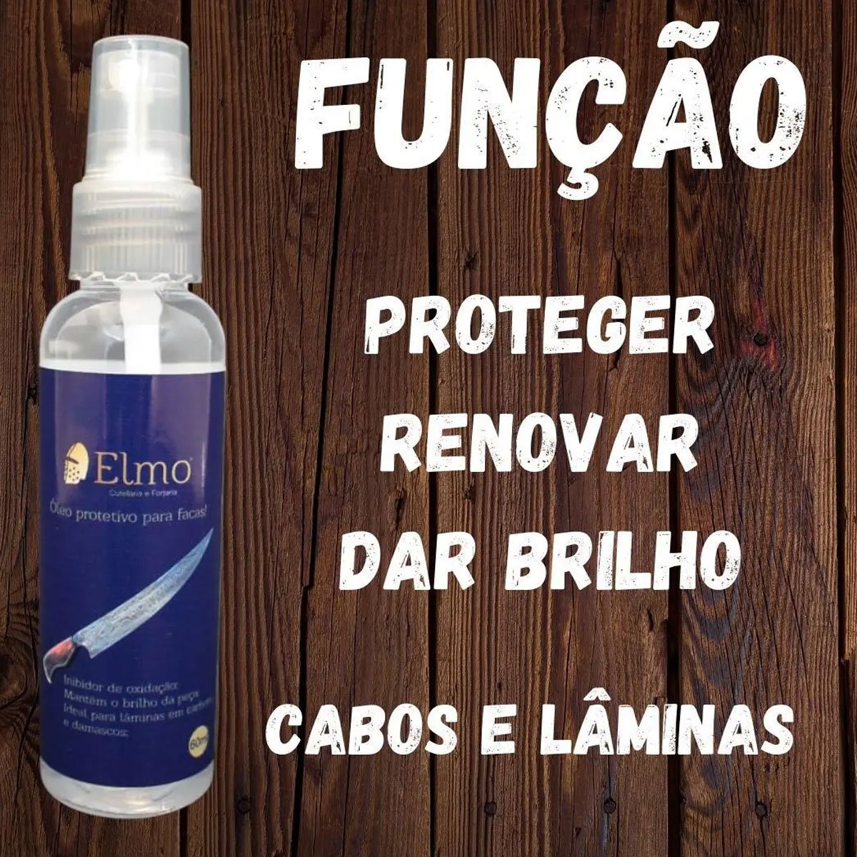 Óleo Protetor para Facas Spray 60ml Brilho Proteção e Renovação para ...