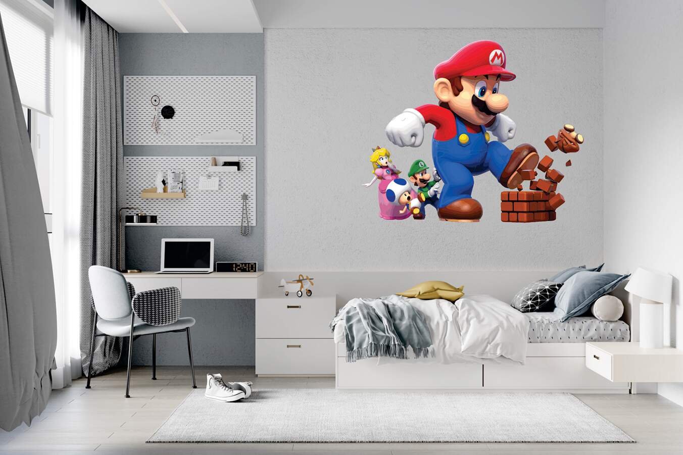 Adesivo de Parede Super Mario Mod09:70 X 85 Cm | MadeiraMadeira