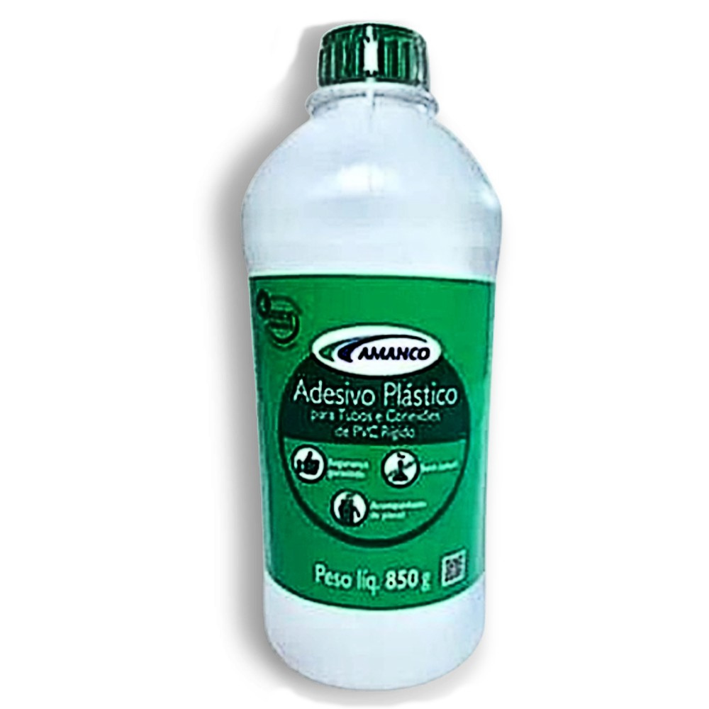 Cola Adesiva Para Cano e Tubo pvc Pote Grande 850G Profissional Amanco ...