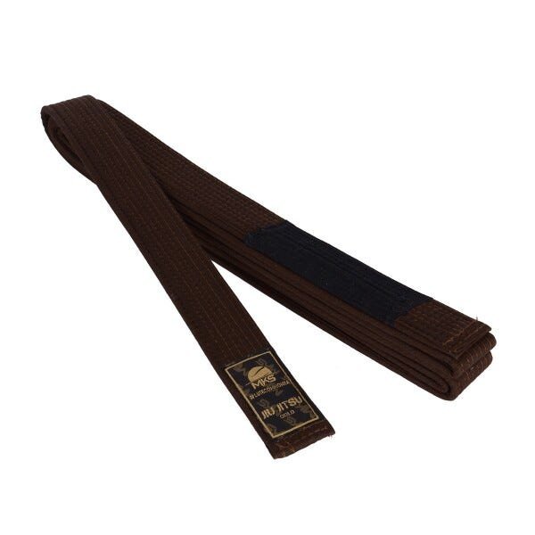 Faixa de Jiu-Jitsu Adulto MKS New Marrom Escurro com Ponta Preta - A2 ...