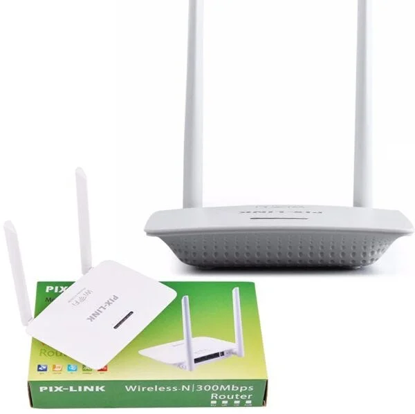 Roteador Wireless Sem Fio 2 Antenas Externas Wifi 300Mbps 4 Portas LAN ...