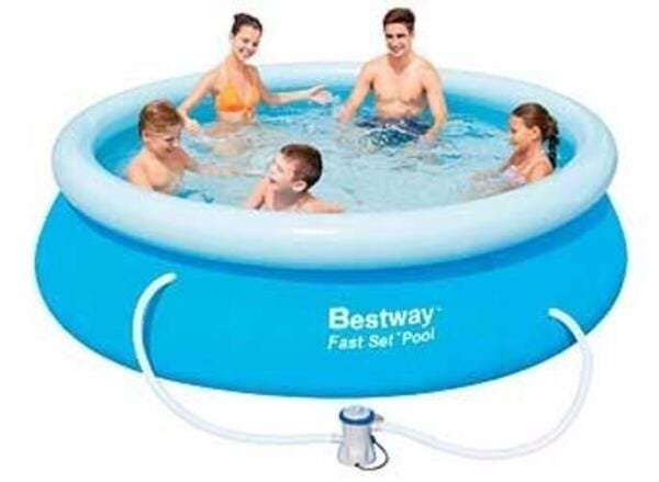 Piscina Bestway 3638 Litros Inflável Capa Forro Filtro 110v ...