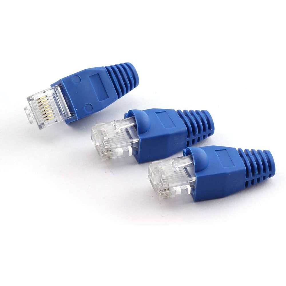 Conector RJ45 com Capa Snap Blue CAT5 CAT5E CAT6 Cabo de Rede ...