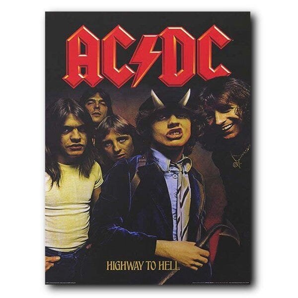 Placa Mdf 30cm x 20cm - Ac/Dc (Bd02) | MadeiraMadeira
