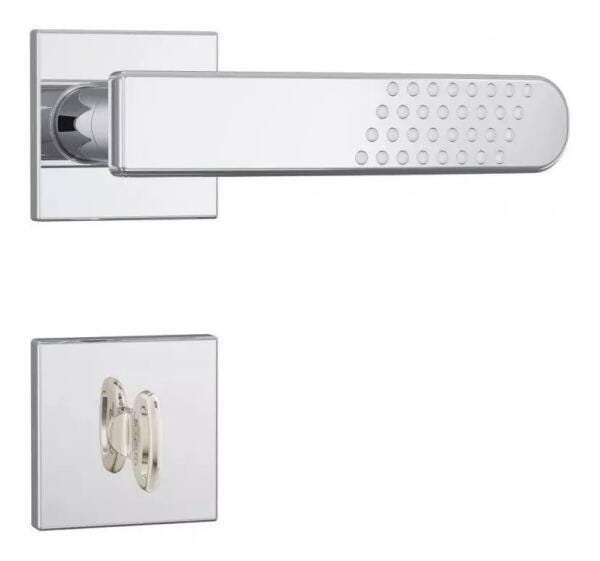 Fechadura Roseta Quadrada Inox 803/21 Rqi Stam Banheiro | MadeiraMadeira