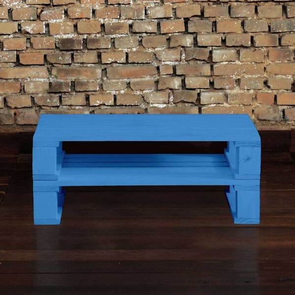 Mesa de Centro Arqui - Azul Royal | MadeiraMadeira