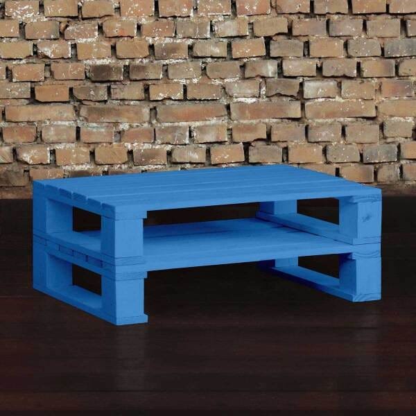 Mesa de Centro Arqui - Azul Royal | MadeiraMadeira
