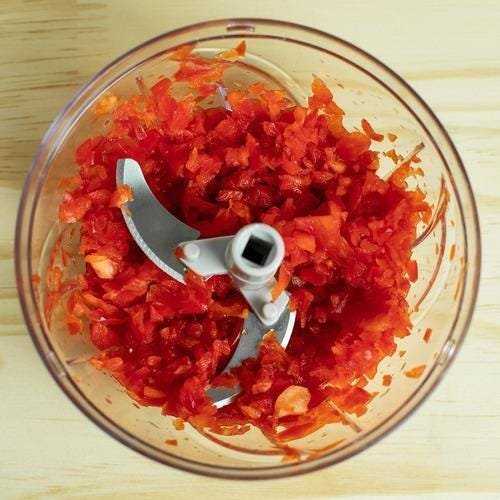 Processador De Alimentos Manual 5 Laminas Inox - Vermelho | MadeiraMadeira