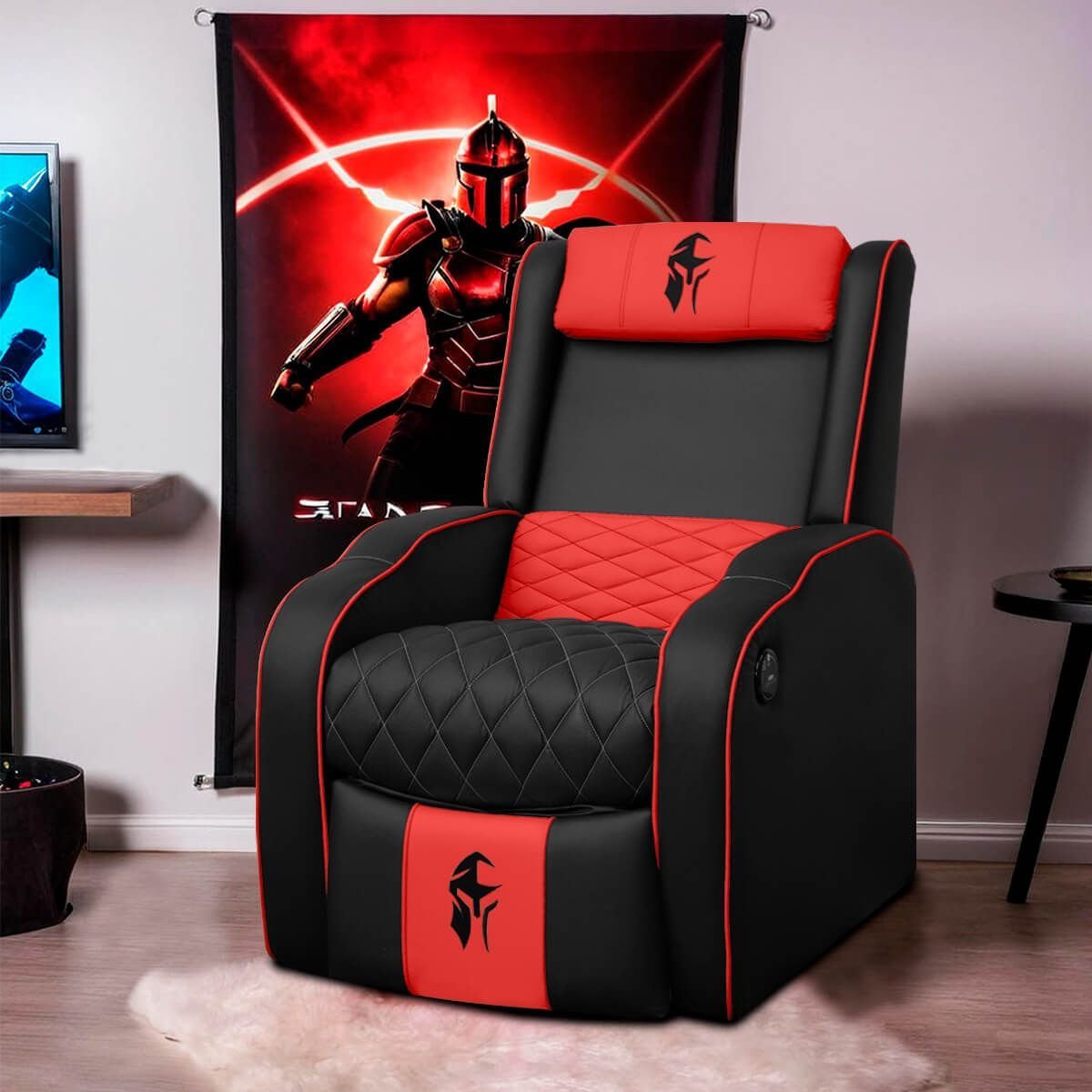 Poltrona Gamer Troia Streammer Reclinável com Carregador Usb e Massagem ...