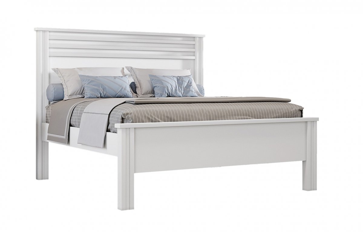 Cama Casal Verona Plus Moveis Novo Horizonte Branco | MadeiraMadeira