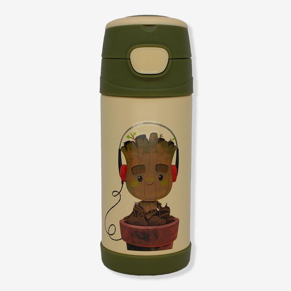 Garrafa Térmica Infantil Top Handle Groot Marvel | MadeiraMadeira