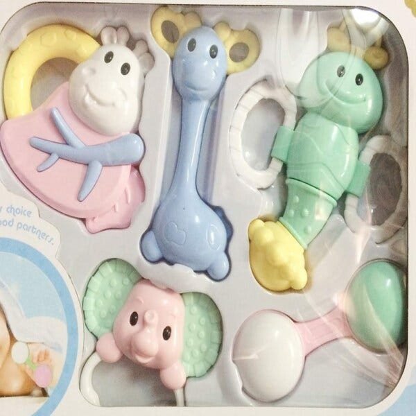 Kit de chocalhos diversao do bebe educativo 7 chocalhos brinquedo baby ...