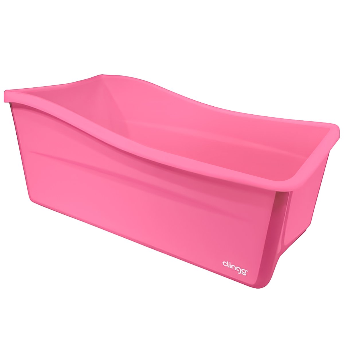 Banheira Infantil Dobrável Portátil Compacta 70L +2 Anos Clingo - Rosa | MadeiraMadeira