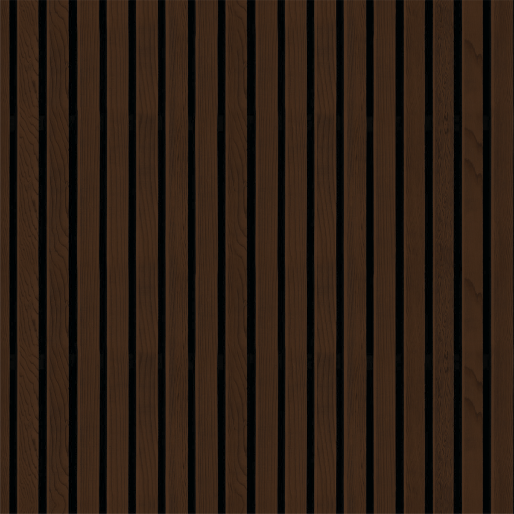 Papel De Parede Ripas De Madeira Escura Linhas 10m | MadeiraMadeira