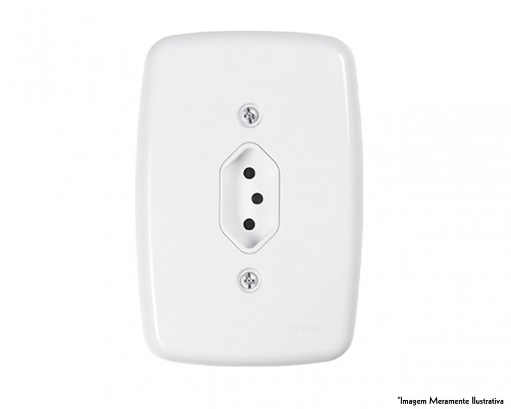 Tomada Ideale Br 2p+t Vertical C/pl 10a 250v 3280 C/12pcs | MadeiraMadeira