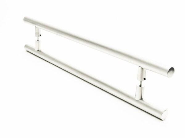 Puxador Portas Duplo Aço Inox Escovado Grand Soft 1,8 m para portas ...
