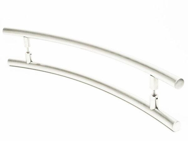 Puxador Portas Duplo Aço Inox Escovado Solares 1 m para portas ...