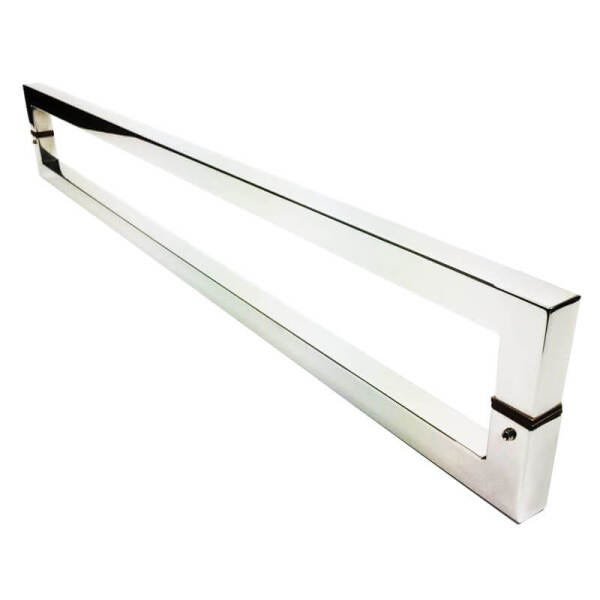 Puxador Portas Duplo Aço Inox Polido Slin 1,8 m para portas: pivotantes ...