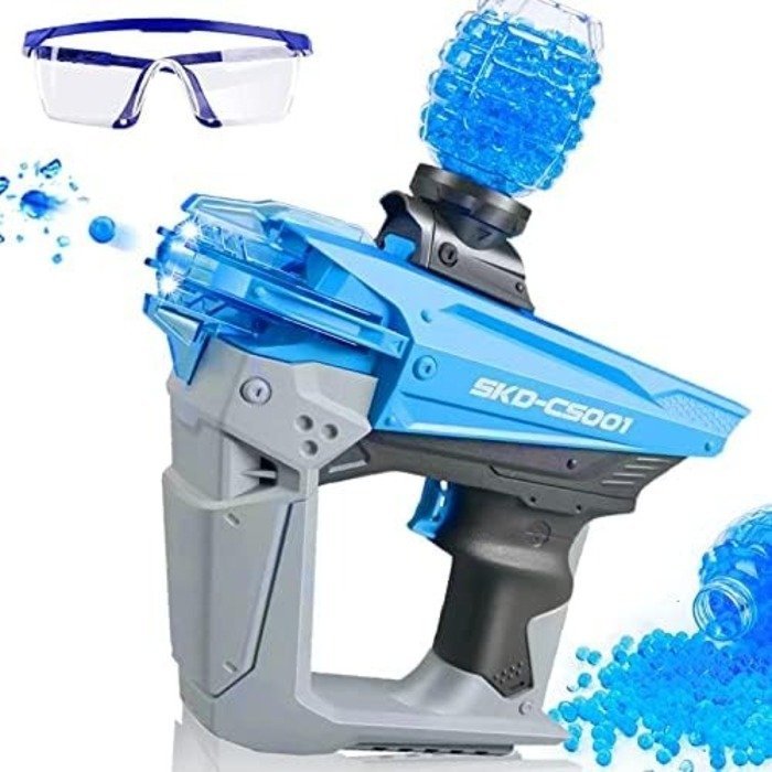 Skd Blaster Kit Lançador Eletrico de Gel + 10mil Bolinhas de Gel ...