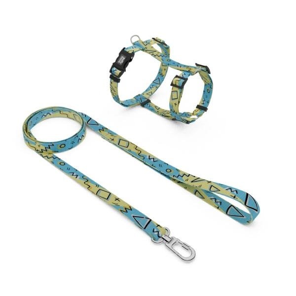 KIT GUIA + PEITORAL MODELO H PARA CÃES - TAMANHO M | MadeiraMadeira