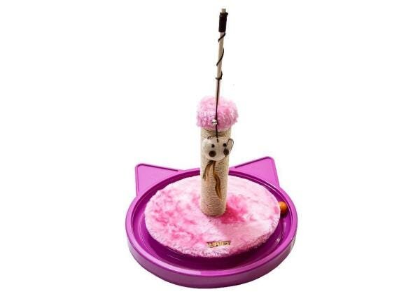 Arranhador Para Gatos Cat Bola Sustentável Luppet Rosa | MadeiraMadeira