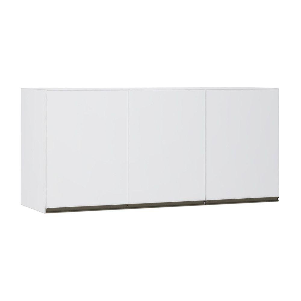 Maleiro Ponte Aérea 3 Portas 145cm Branco C/Branco | MadeiraMadeira