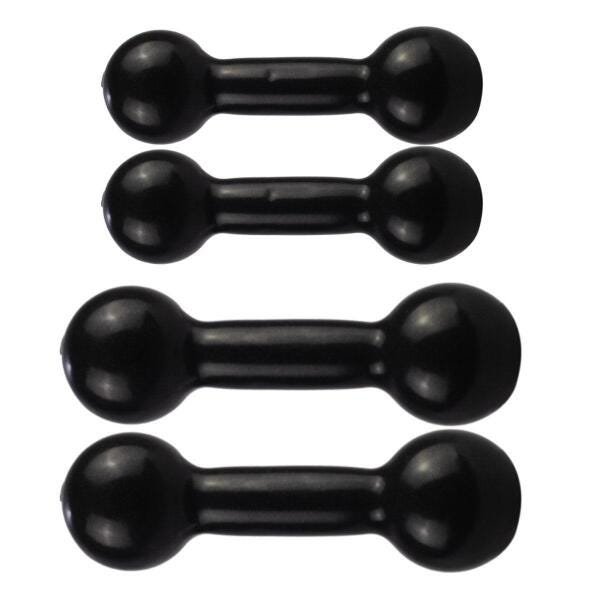 Kit Pares De Halteres Bola 1Kg E 5Kg Emborrachados Academia ...