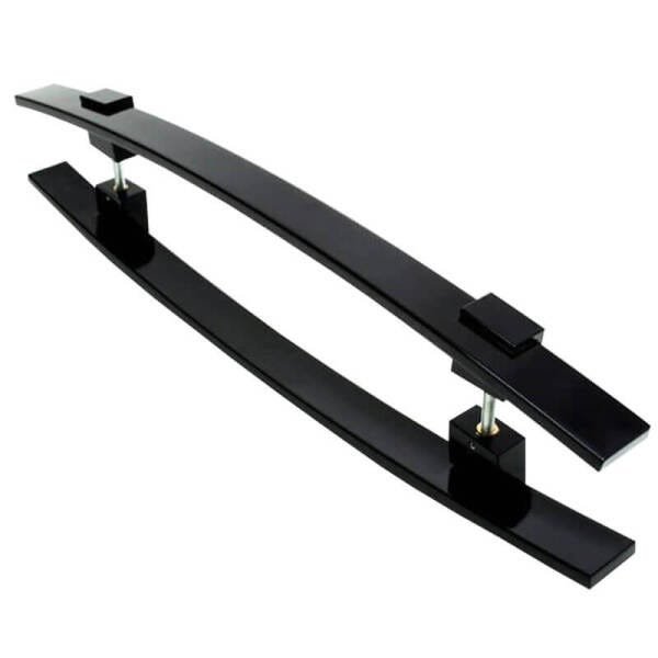 Puxador Portas Duplo Aço Inox Preto Alba 60 cm para portas: pivotantes ...