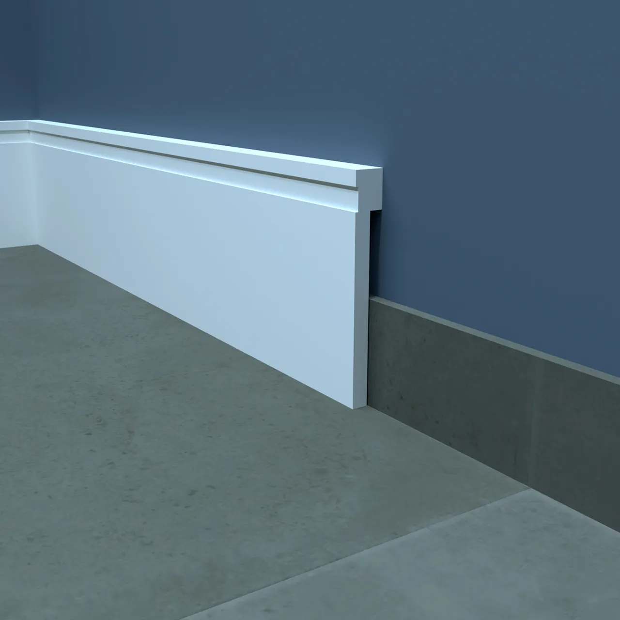 Rodapé EVA Flexível 15cm Altura Rp16 Alto Sobrepor 8 Metros MeuRodapé ...