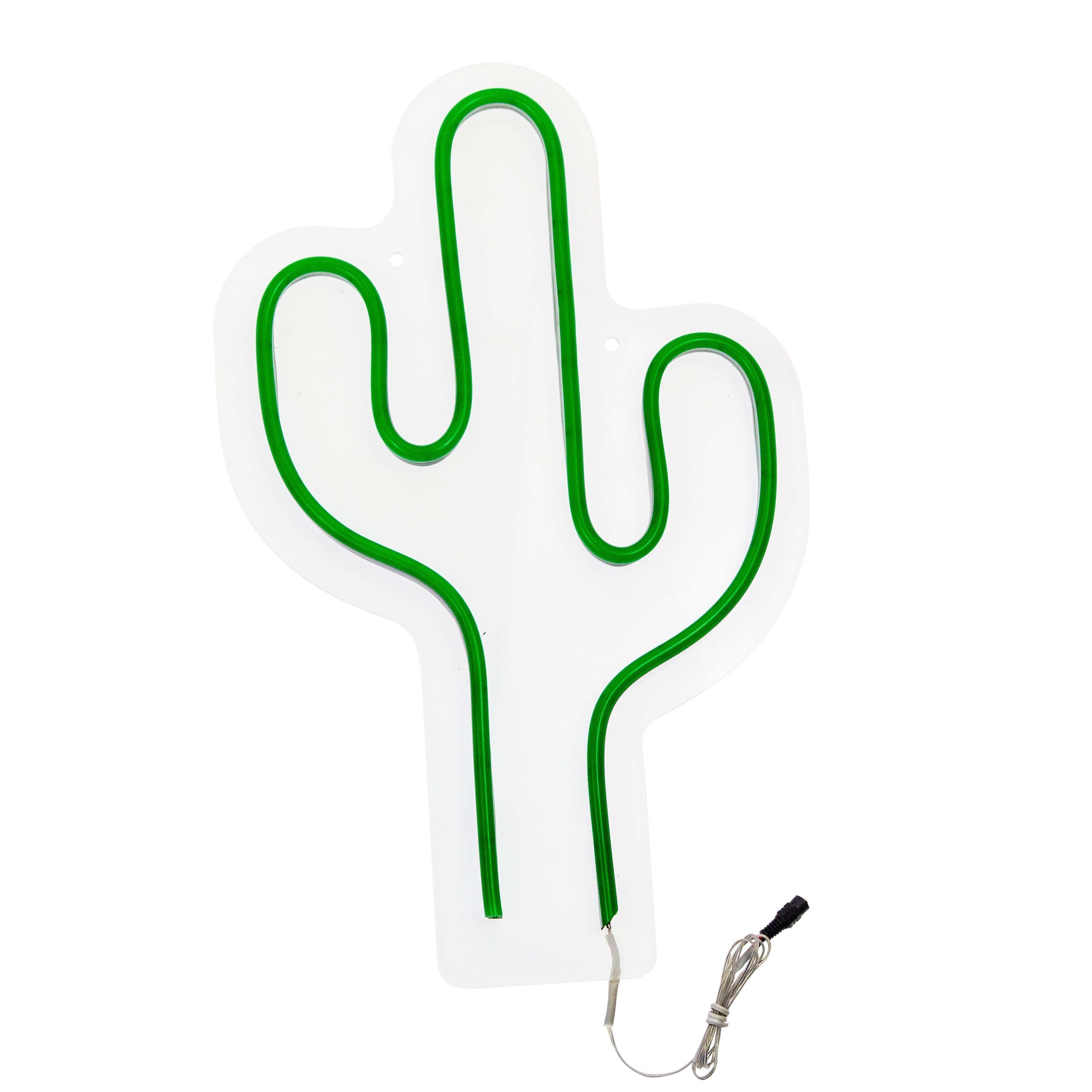 Painel Luminoso Letreiro Criativo Cacto - Neon Led Verde | MadeiraMadeira