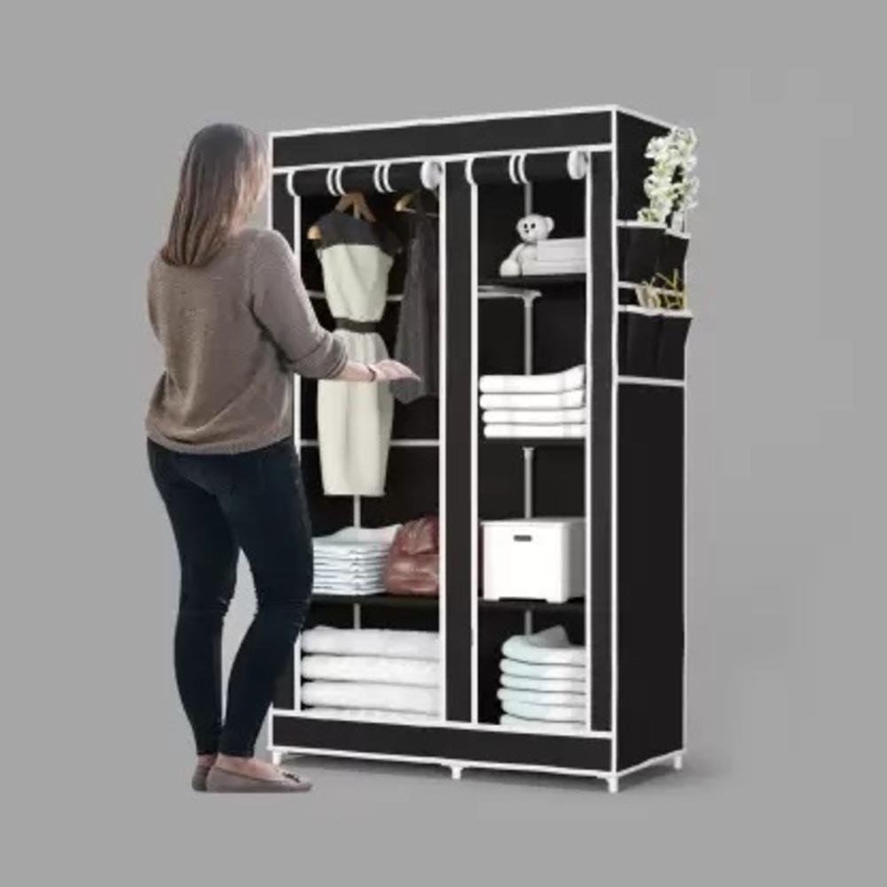 GUARDA ROUPA ARMARIO ORGANIZADOR DE ROUPAS CABIDEIRO COM PRATELEIRAS ...