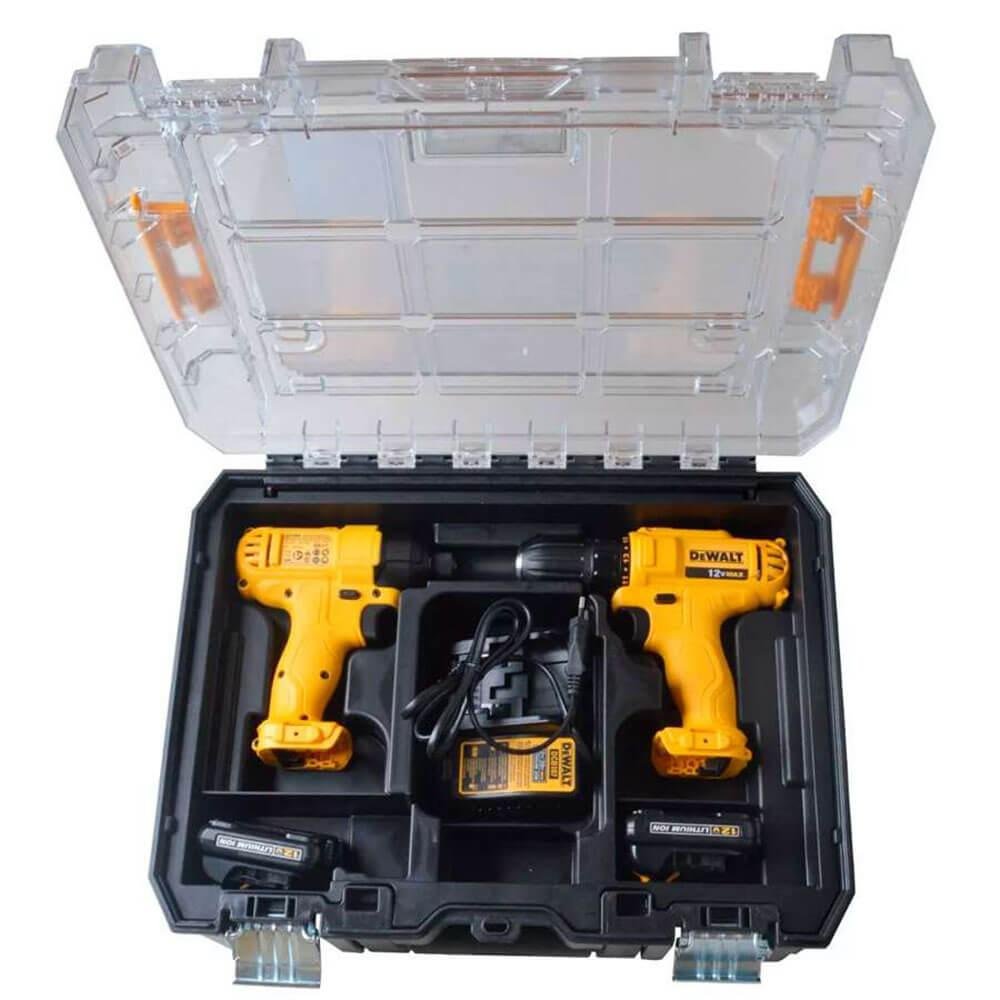 Combo Parafusadeira Furadeira + Chave de Impacto Dewalt DCK201C2 | MadeiraMadeira