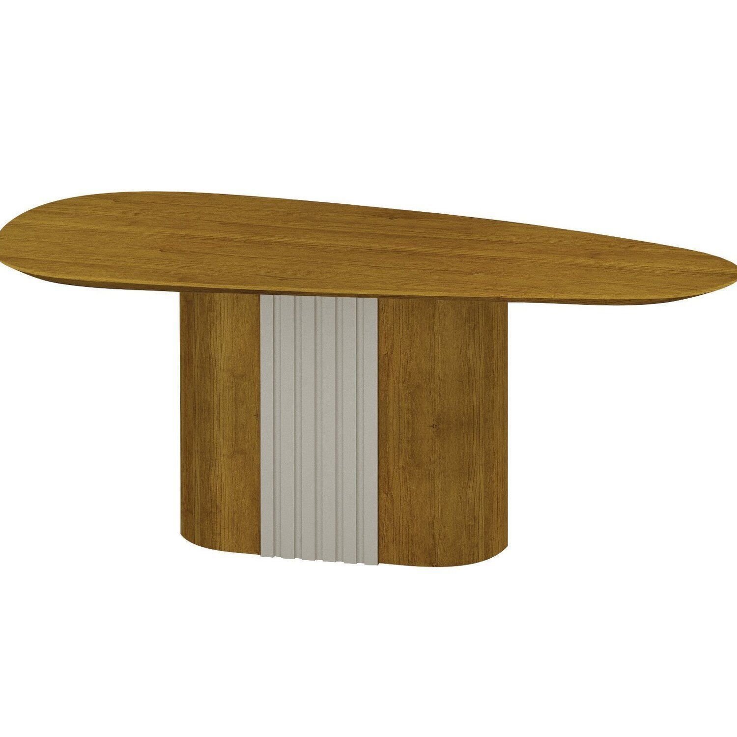 Mesa para Sala de Jantar com Tampo de Vidro Dacota | MadeiraMadeira