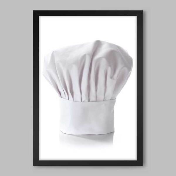 Quadro Cozinha Chapéu Chef de Cozinha | MadeiraMadeira