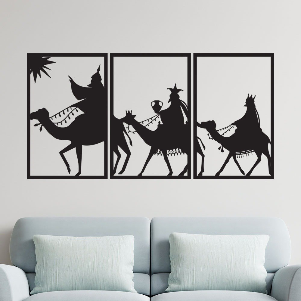 Kit Quadro Decorativo 3 Reis Magos em MDF | MadeiraMadeira