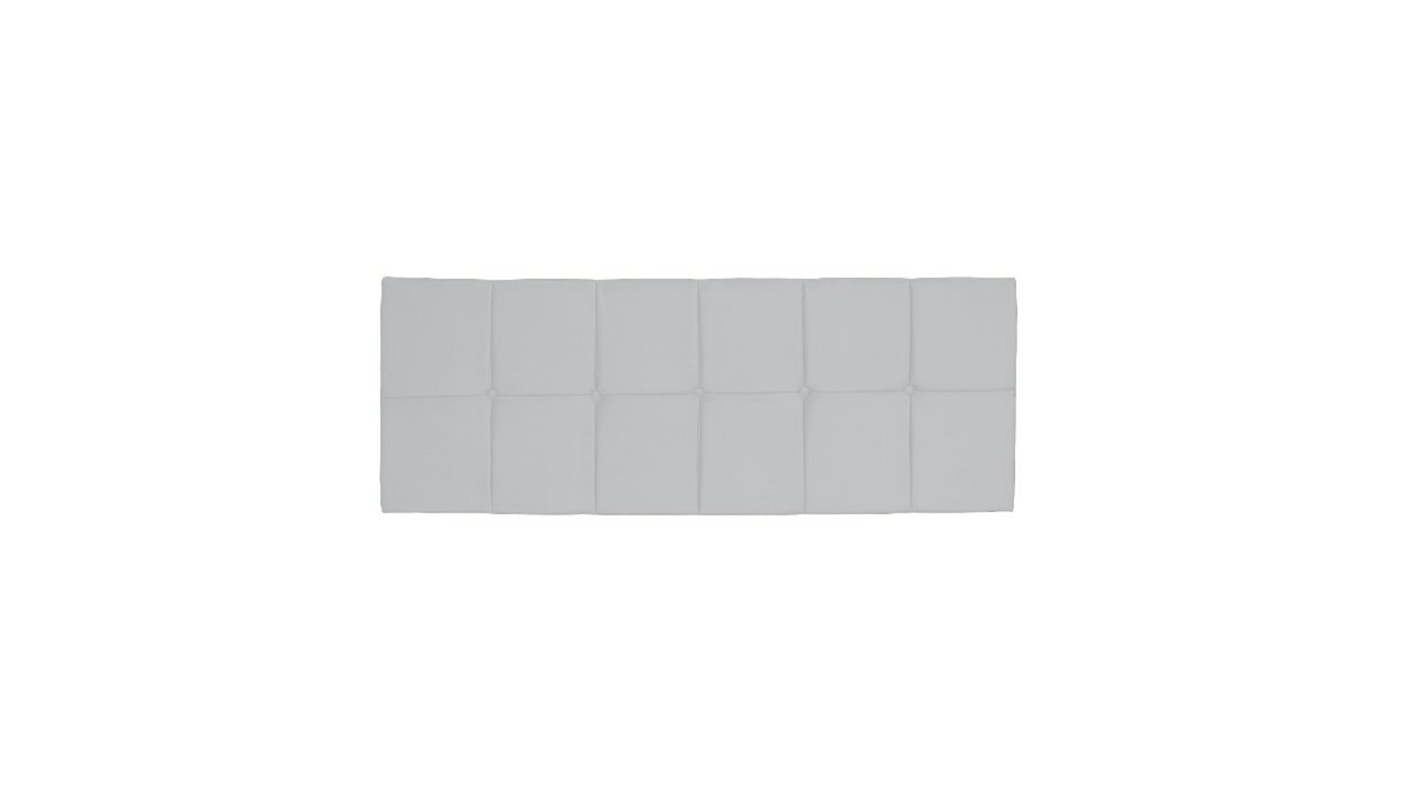 Cabeceira Painel Nina Casal 140cm X 50cm Couro Branco Ms Decor ...